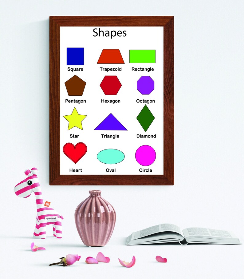 Shapes for Wall Art Learning Shapes DIGITAL DOWNLOAD - Etsy