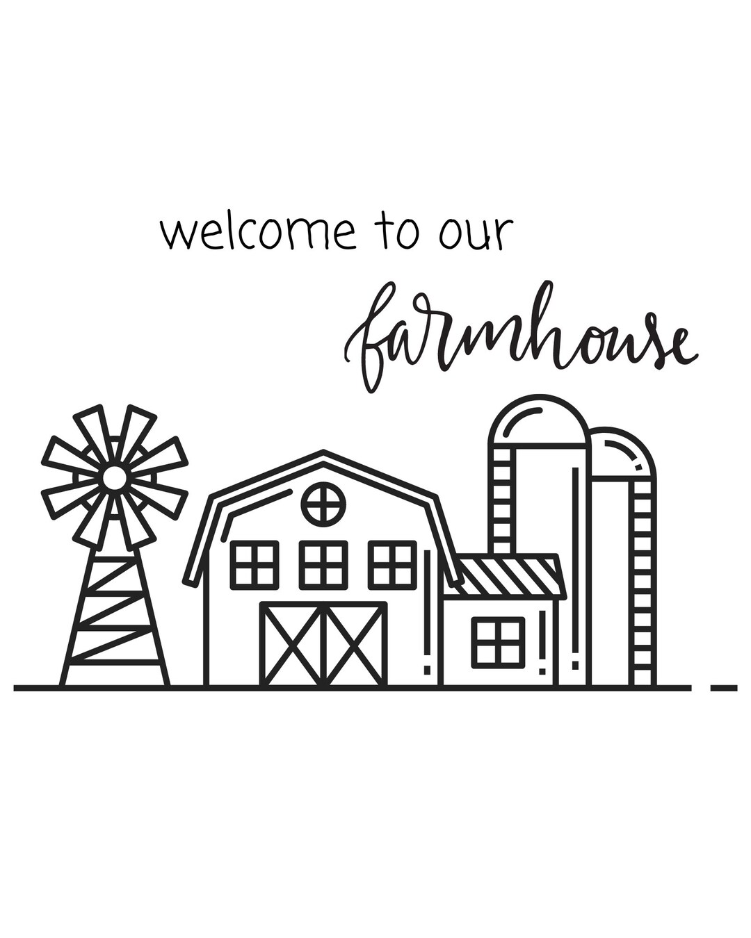 Welcome to Our Farmhouse | Digital Download | Farm | Crafts - Etsy