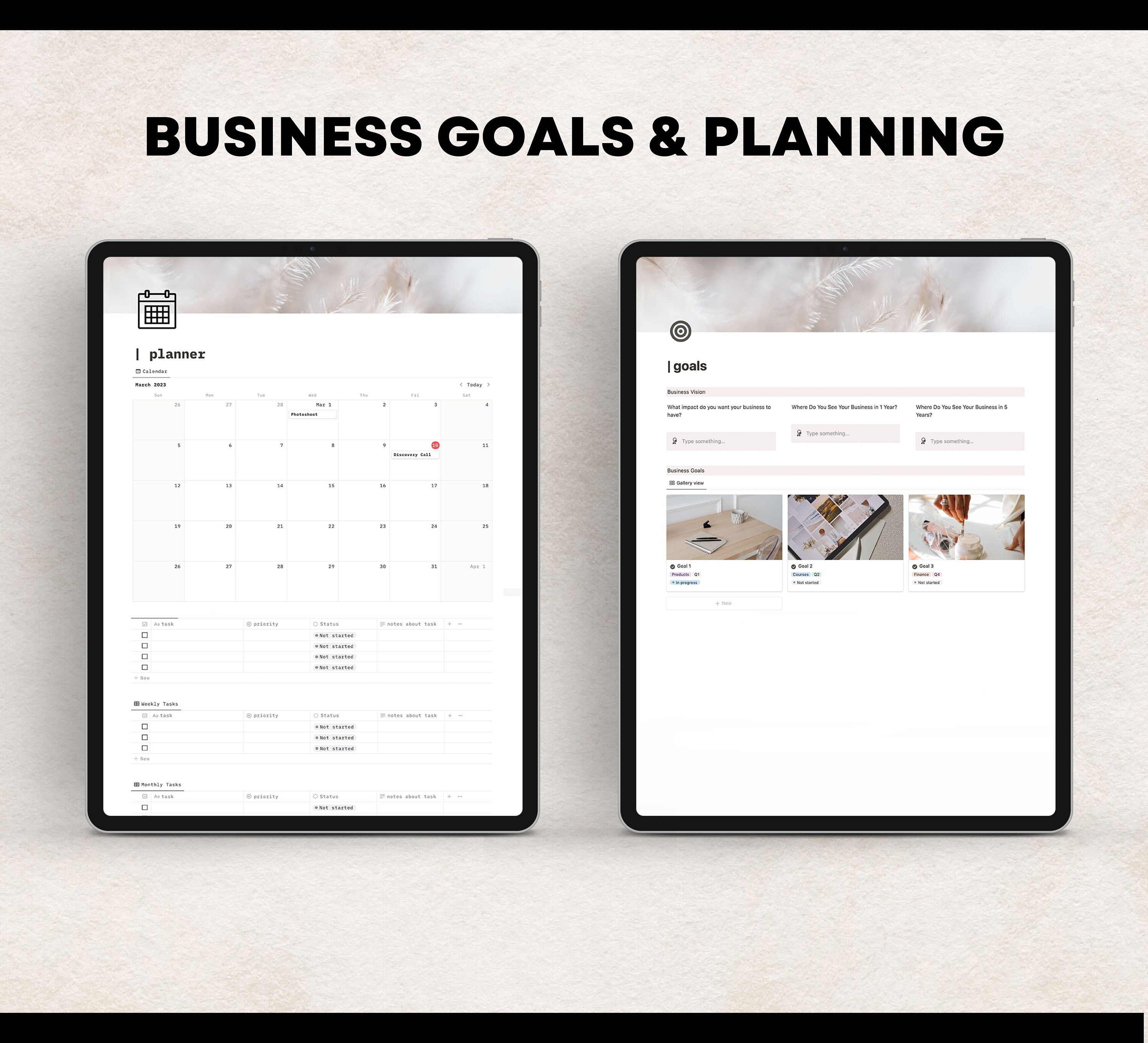 Notion Template Business Planner, Notion Template, Business Plan ...