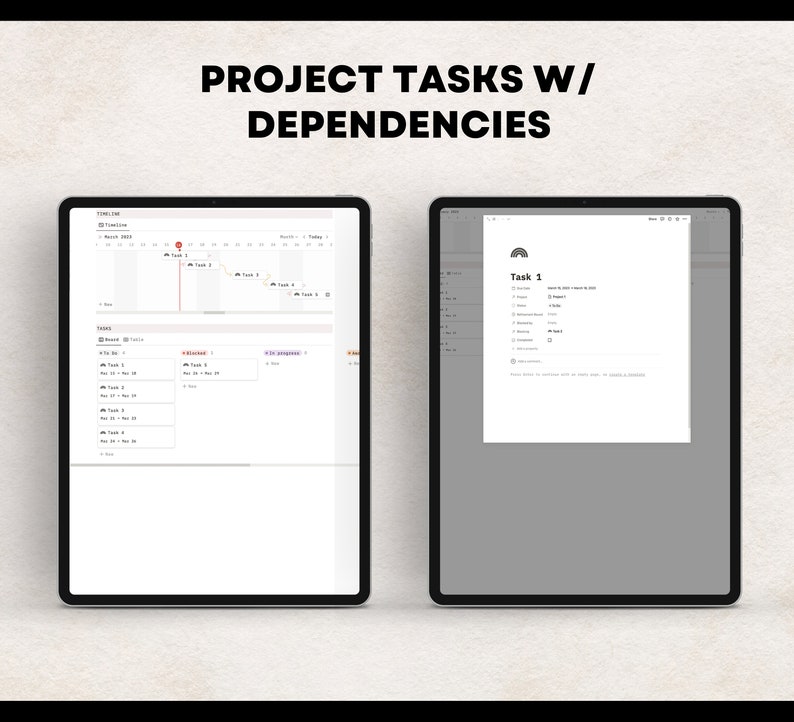 Notion Project Management Dashboard Notion Template Notion Planner