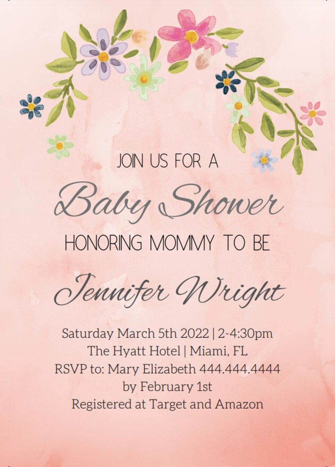 Baby Shower Invitation - Etsy