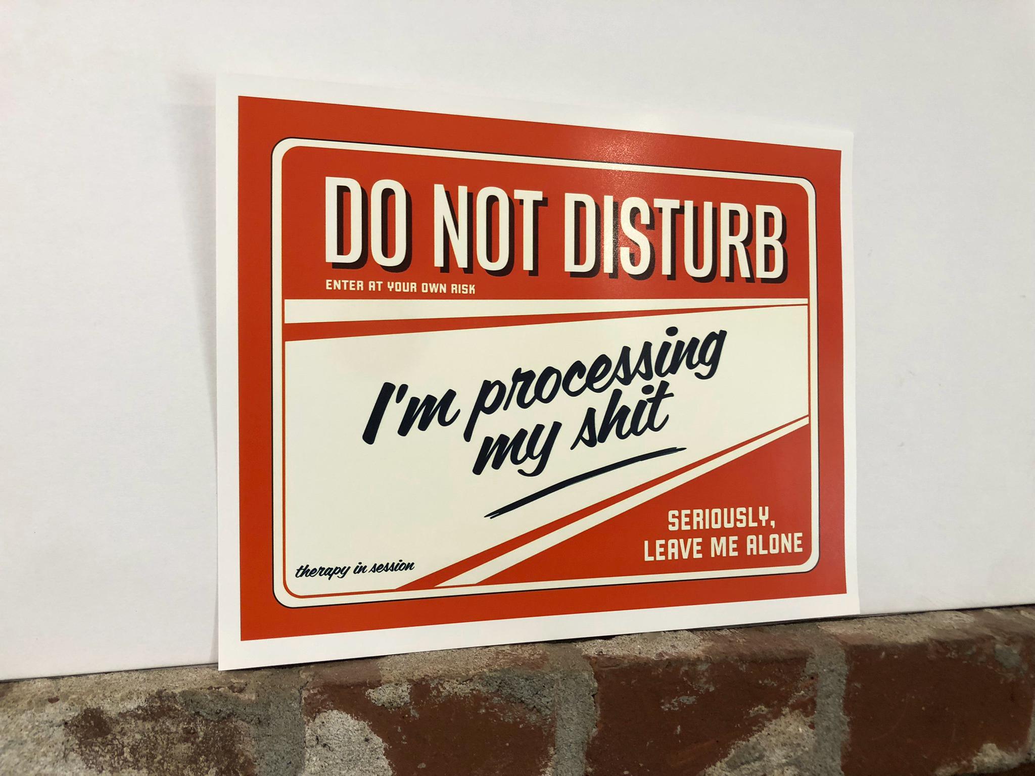 My Do Not Disturb Sign, Processing, Therapy, Work, Vintage Sign - Etsy
