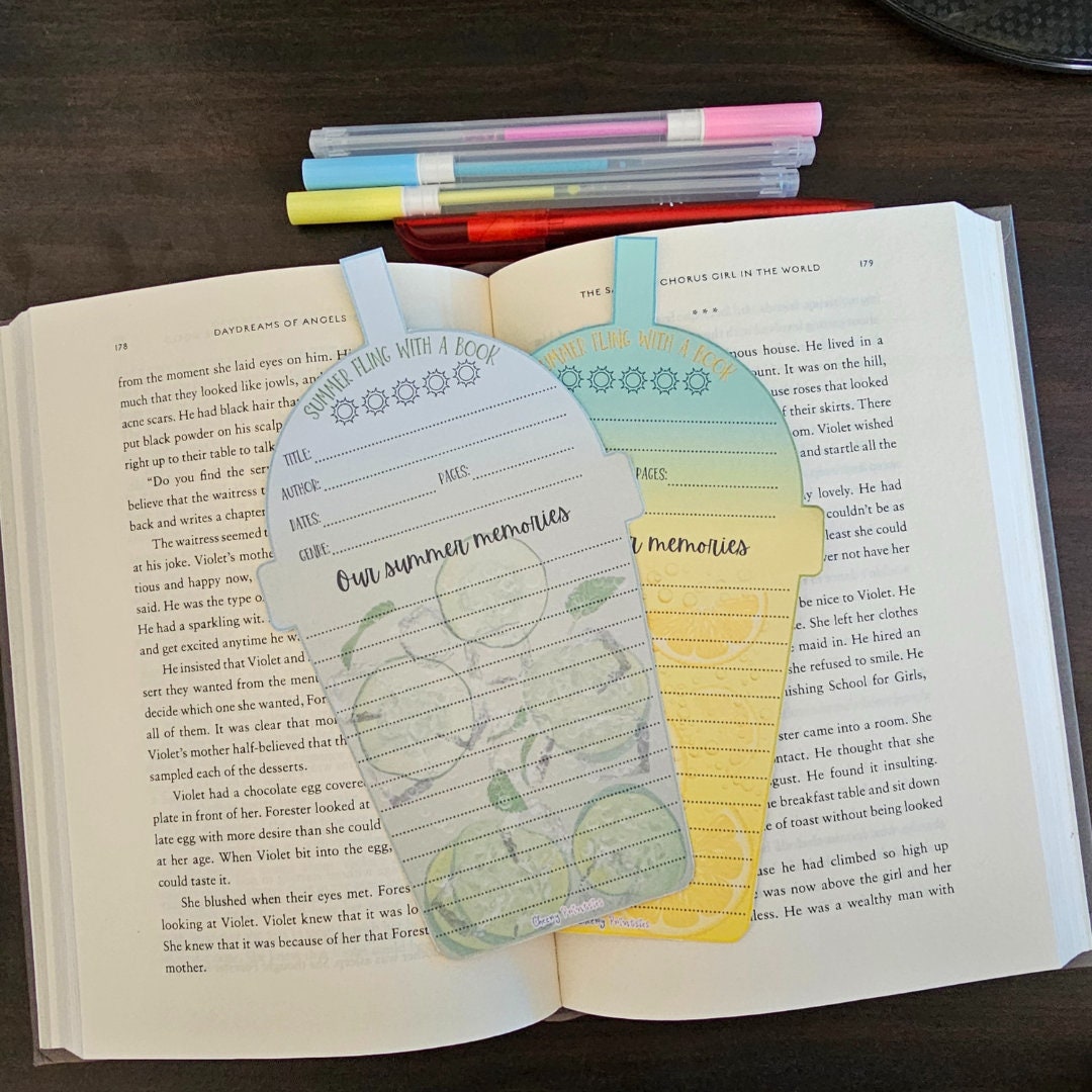 Reading Tracker Printable Bookmark, Book Tracker Bookmark for Summer ...