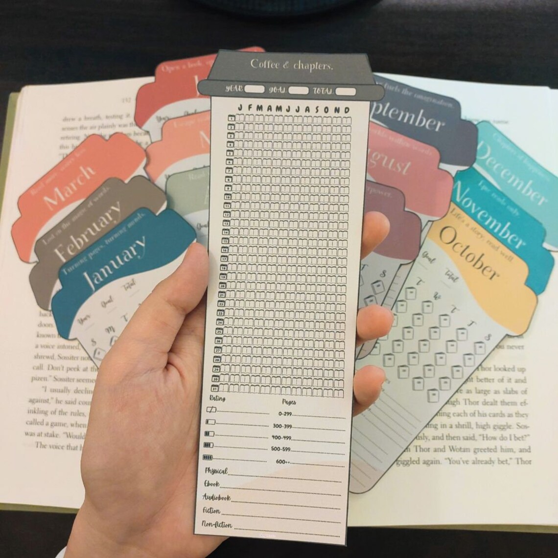 Reading Tracker, Printable Bookmark, Book Tracker Reading Habit ...