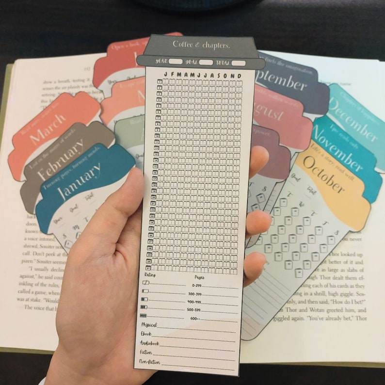 Reading Tracker, Printable Bookmark, Book Tracker Reading Habit ...