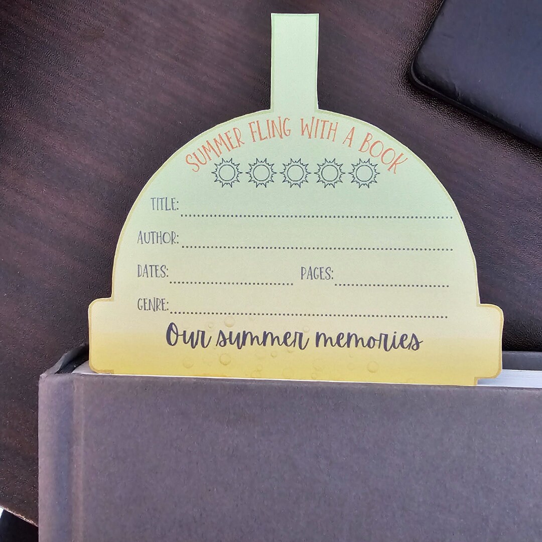 Reading Tracker Printable Bookmark, Book Tracker Bookmark for Summer ...