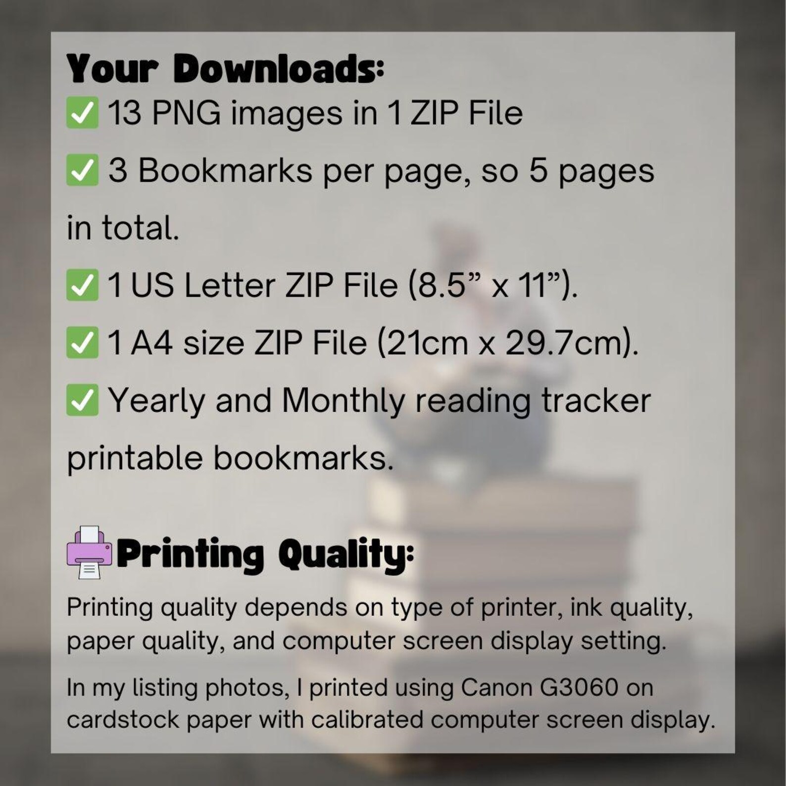 13 Printable Bookmarks to Track Your Monthly and Yearly Books, Milk and ...