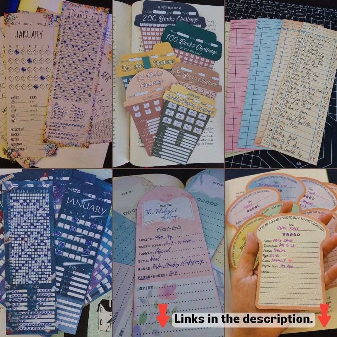 Reading Tracker, Printable Bookmark, Book Tracker Reading Habit ...