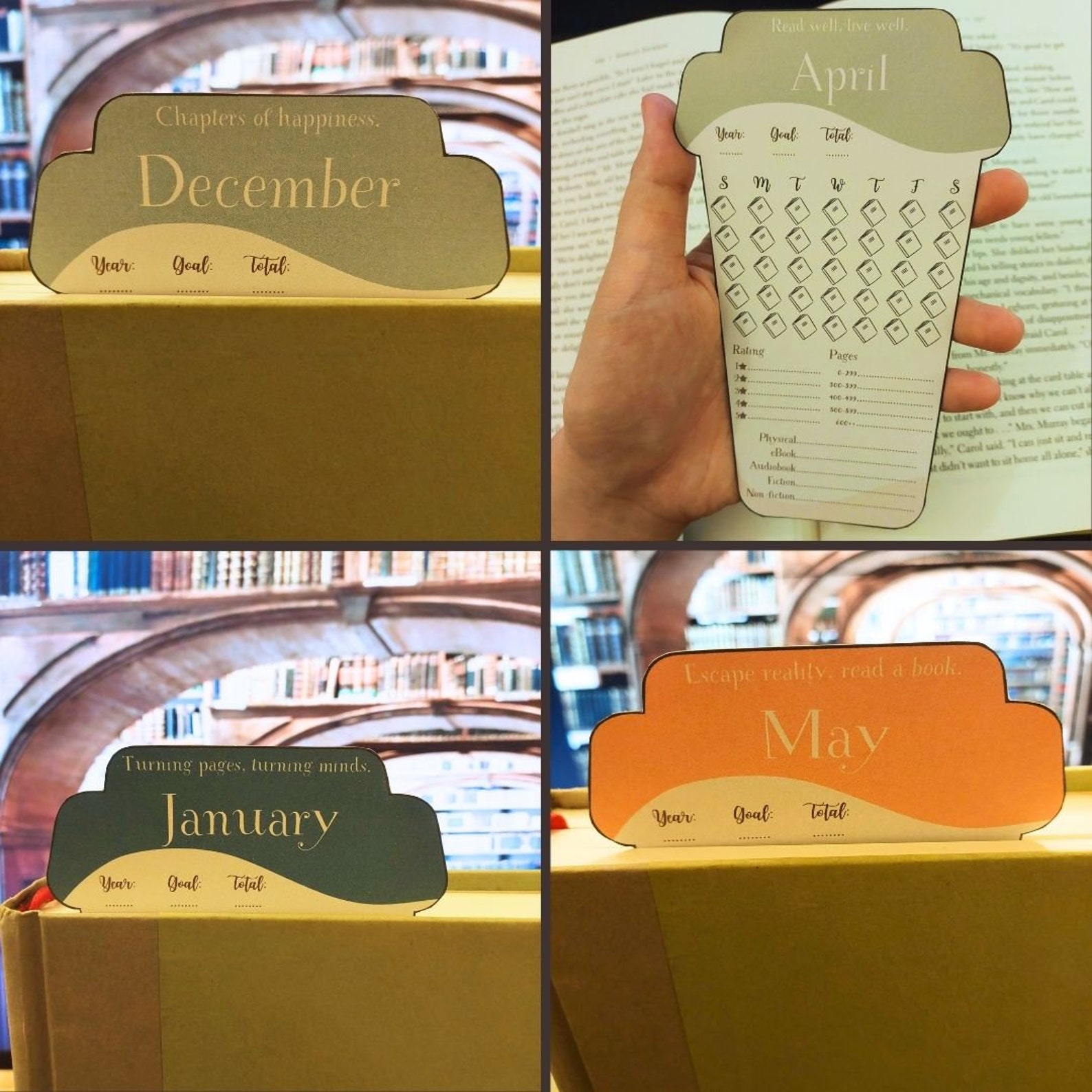 Reading Tracker, Printable Bookmark, Book Tracker Reading Habit ...
