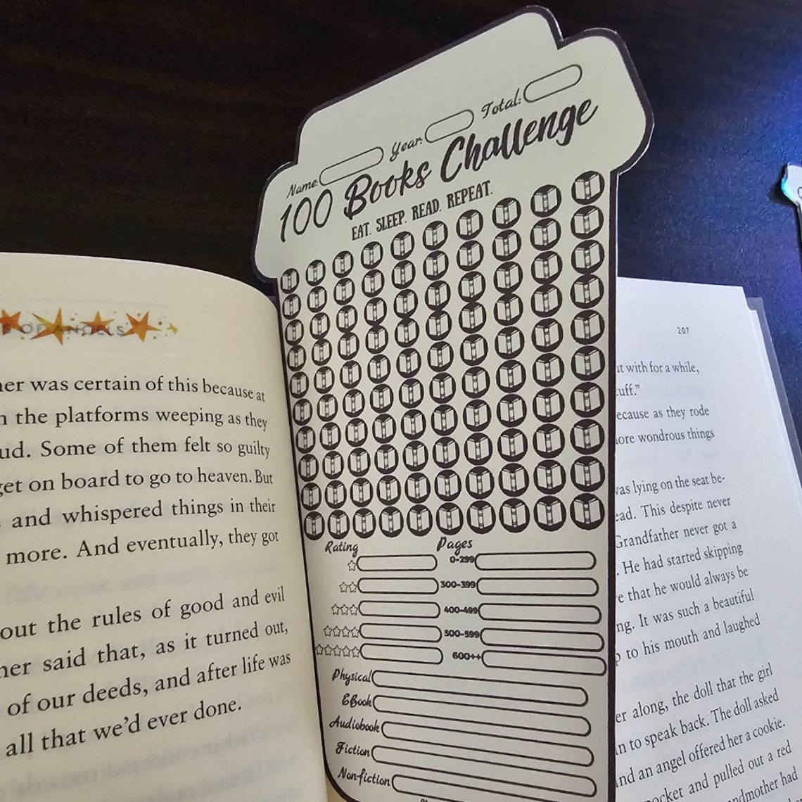 6 Reading Challenge Bookmarks, Coffee Cup Design, 100 Books, Monthly ...