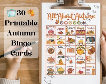 Apple Bingo Game for Kids Kids Harvest Autumn Party Game - Etsy
