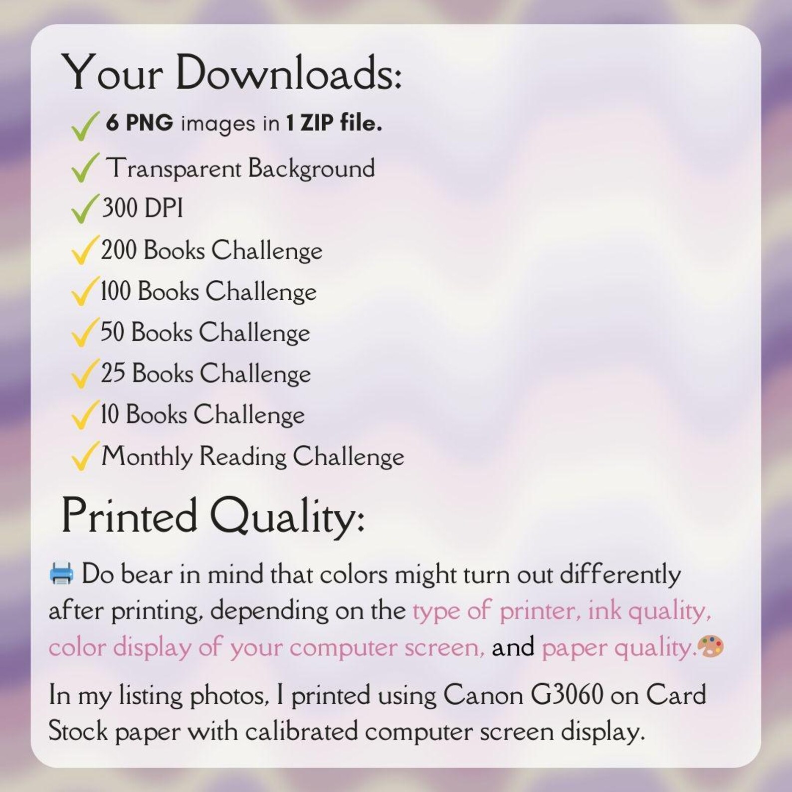 6 Book Challenge Bookmark, Printable Reading Tracker, Monthly Reads ...