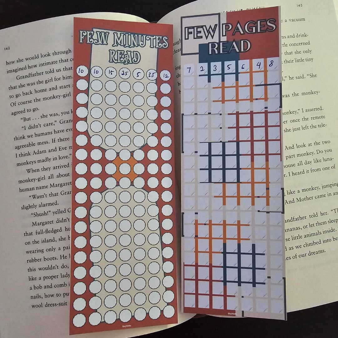 9 Reading Goal Tracker, Printable Reading Habit Bookmark, Book Tracker ...