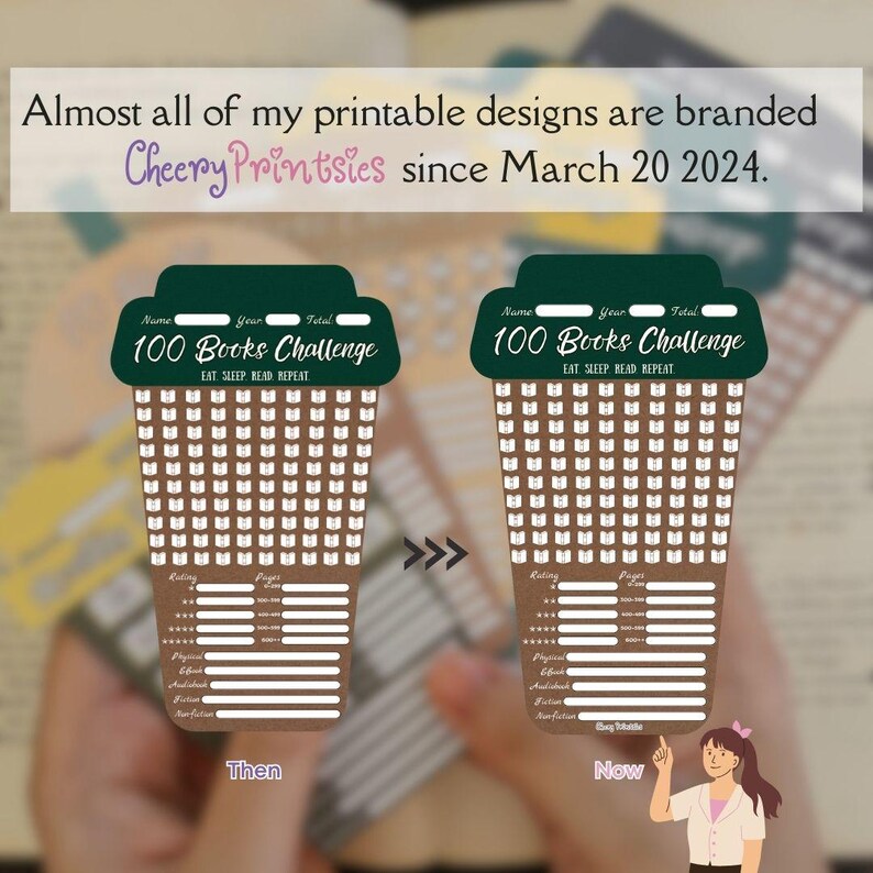 6 Coffee Cup Book Challenge Bookmarks: Reading Tracker (printable PNG ...