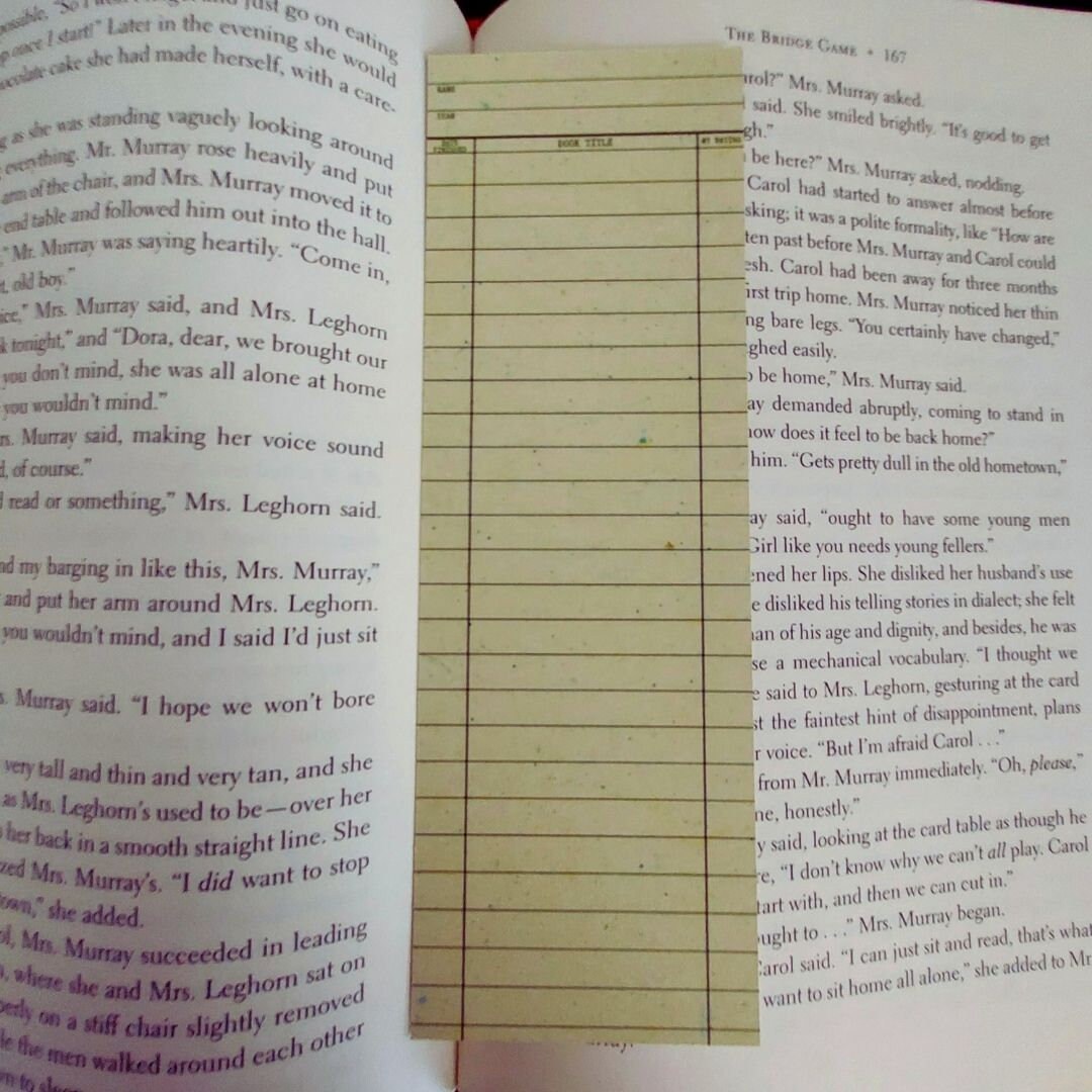 5 Vintage Library Card Book Tracker, Printable Bookmark, Reading Log to ...