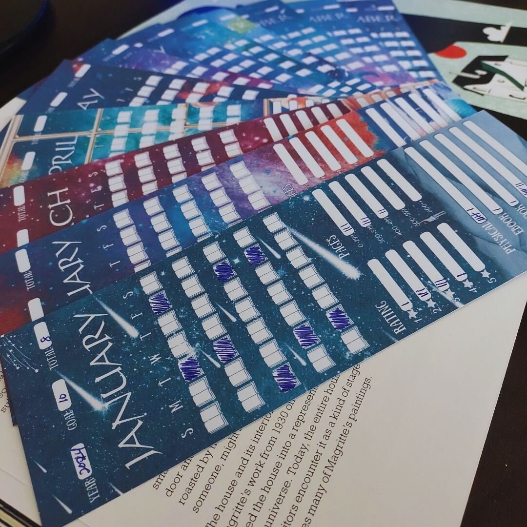 Book Tracker Printable Bookmark. Monthly Reading Tracker. - Etsy