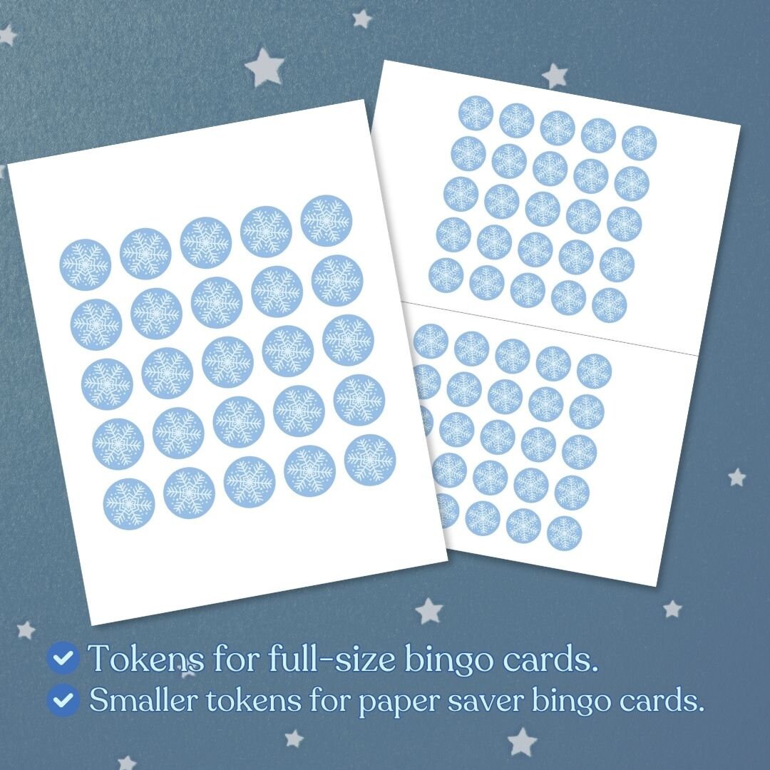 Printable Winter Bingo Game. 30 Bingo Cards PDF File Digital Download ...