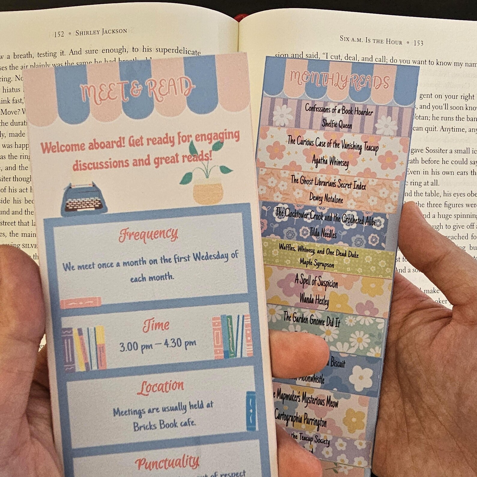 Book Club Welcome Pack, Editable TEXTS Bookmark Template, New Book Club ...