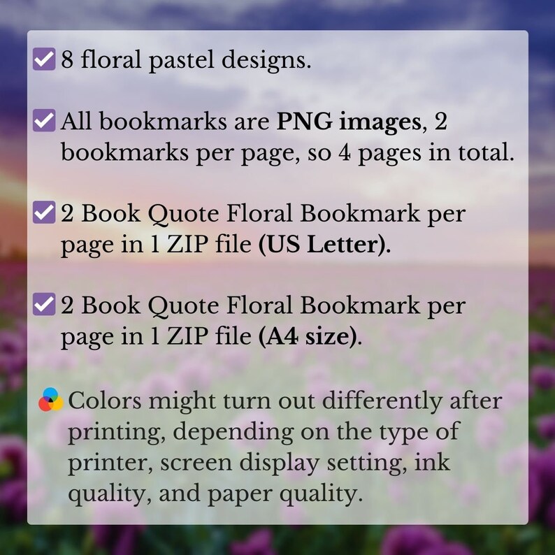 8 Note Taking Printable Bookmarks to Write Your Favorite Book Quotes ...