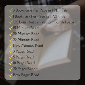 9 Reading Goal Tracker, Printable Reading Habit Bookmark, Book Tracker ...