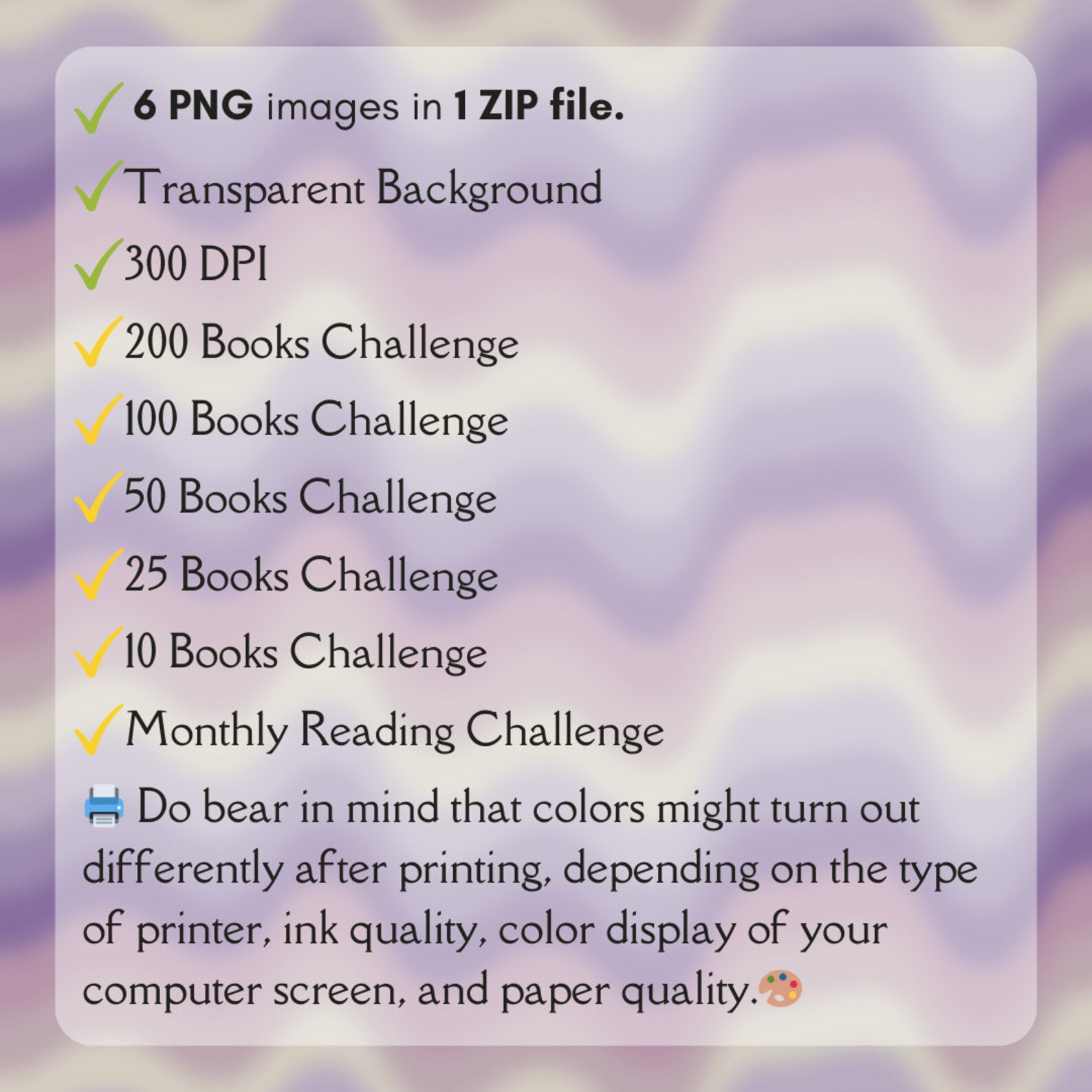 6 Book Challenge Bookmark, Printable Reading Tracker, Monthly Reads ...