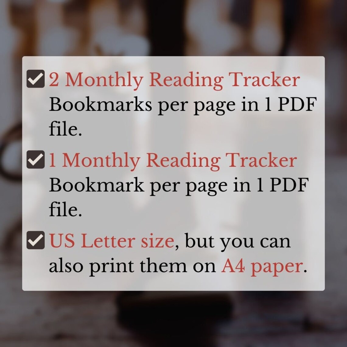 Reading Tracker, Printable Bookmark, Book Tracker Reading Habit ...