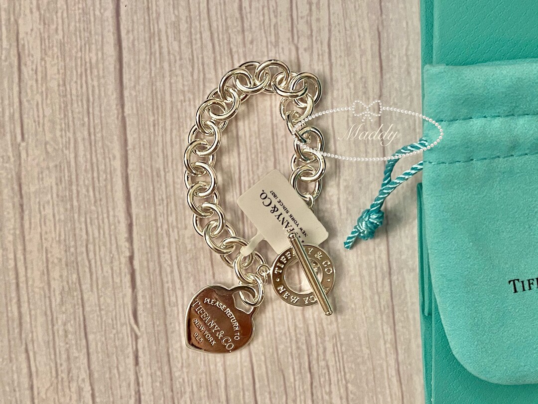 Tiffany Heart Toggle Bracelet 4 Sizes Available - Etsy