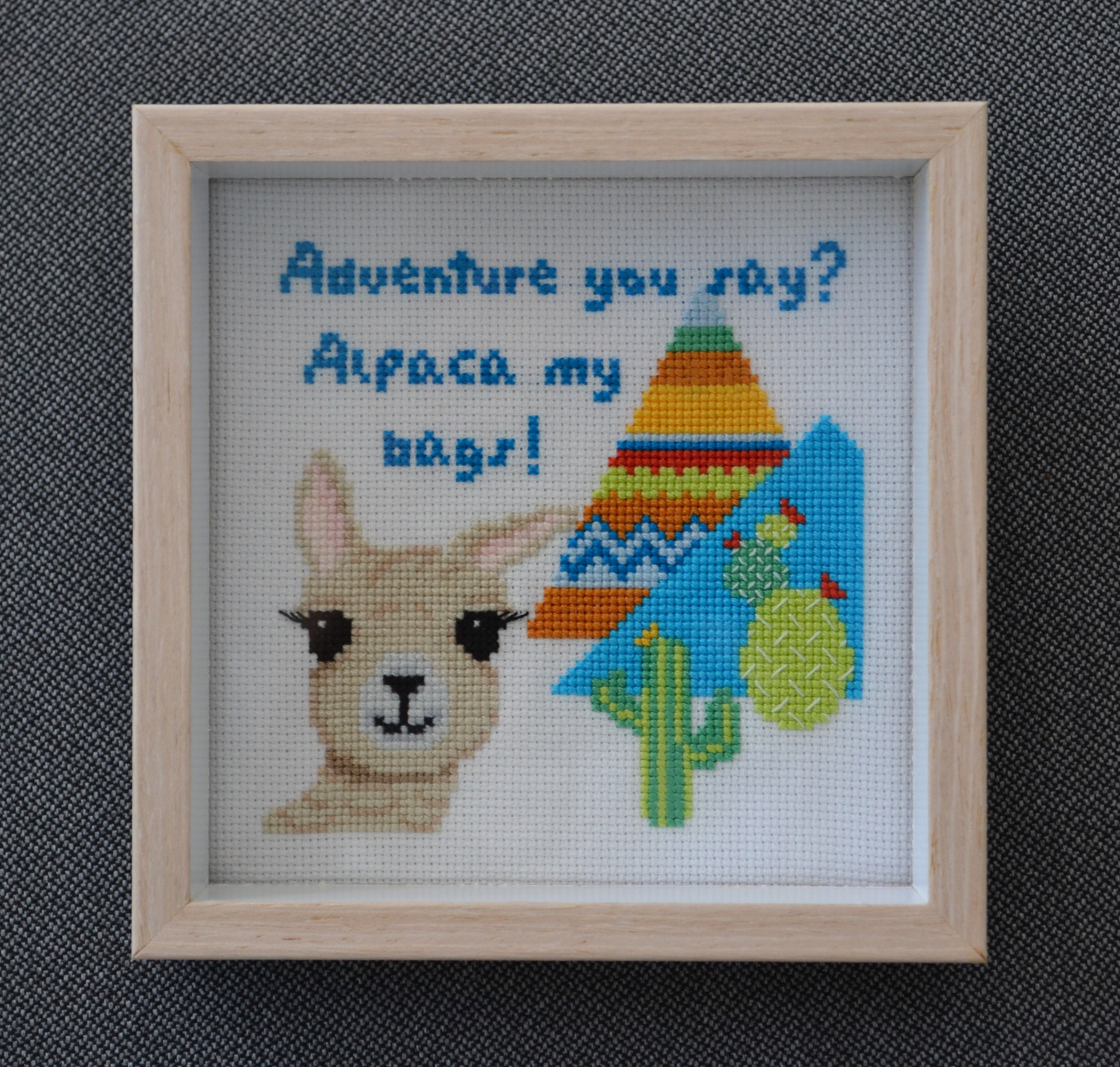 Adventure Alpaca Cross Stitch Pattern - Etsy
