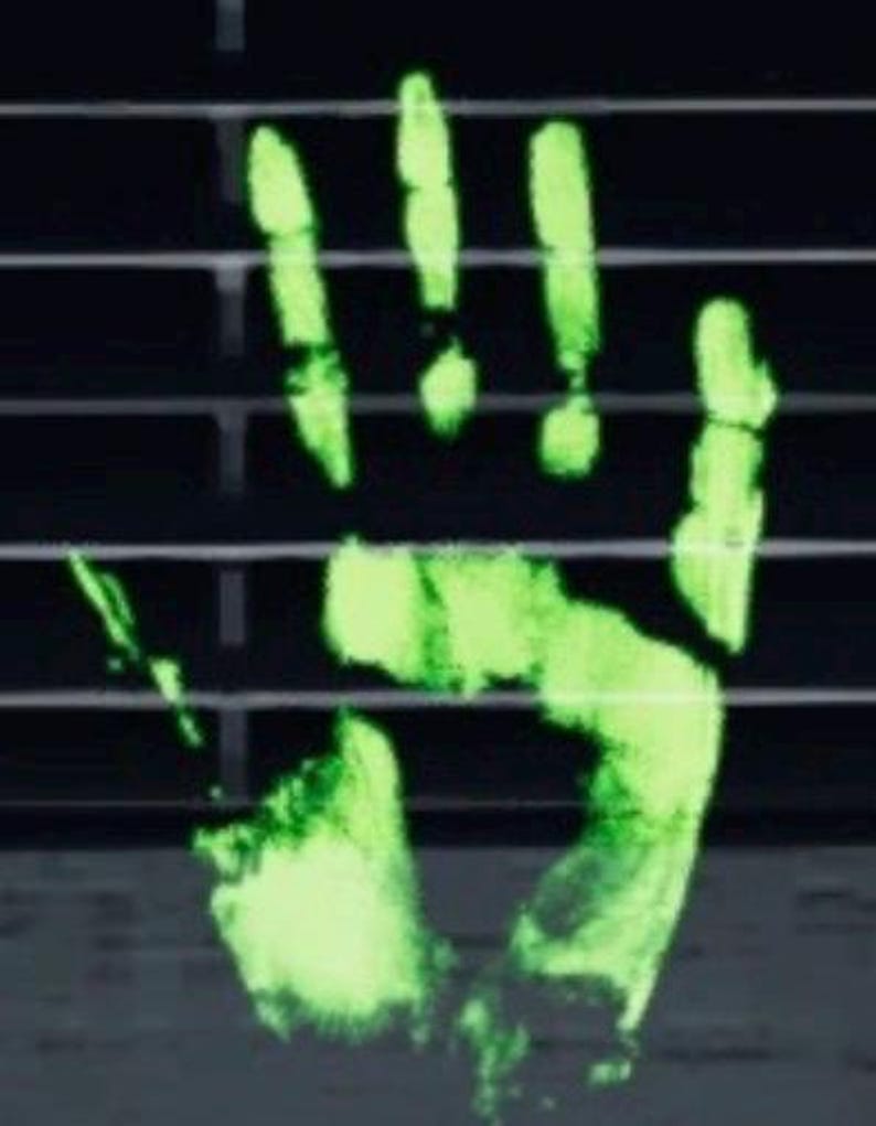 Phasmophobia UV Handprint Vinyl Sticker - Etsy