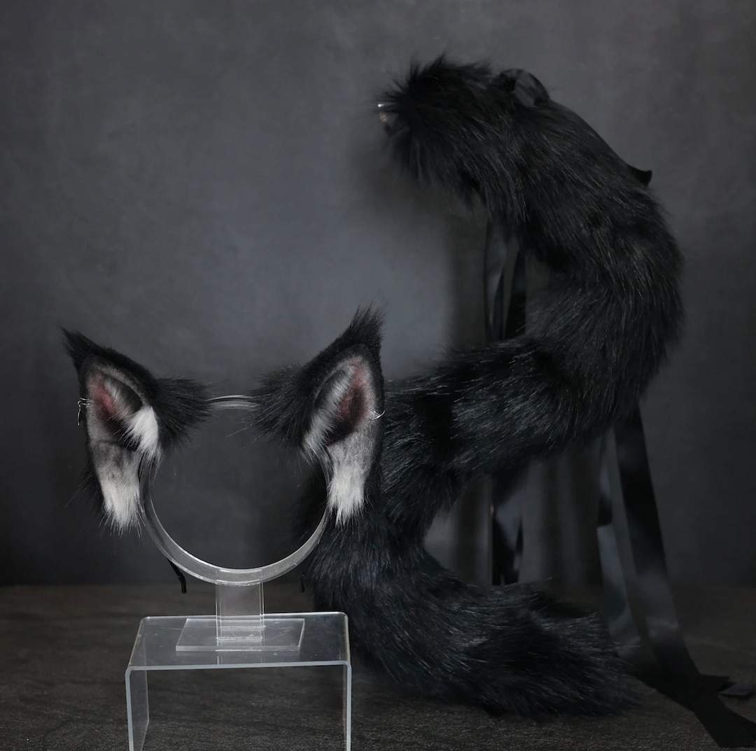 Luxury Realsitic Cat Ear and Tail Set Cosplaykitten Ear and - Etsy