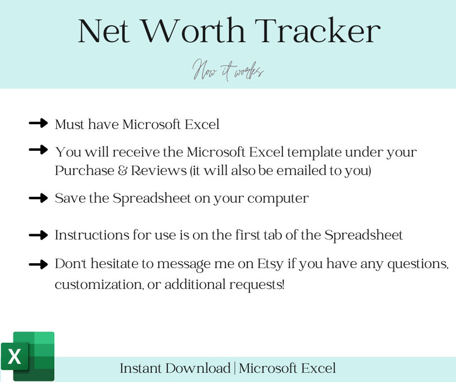 Net Worth Dashboard | Build Wealth | Microsoft Excel - Etsy