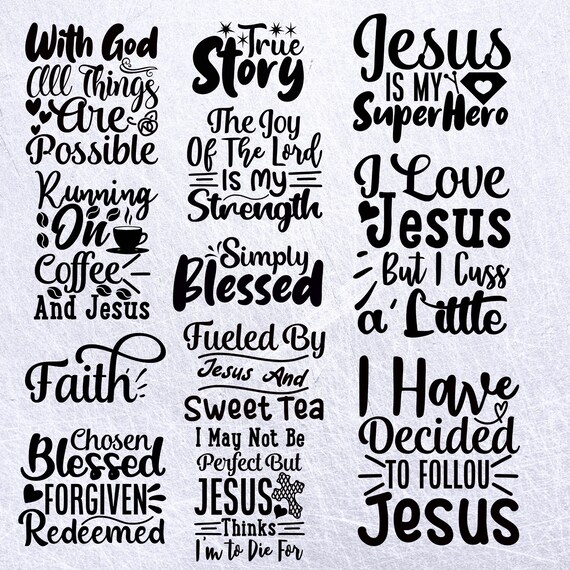 Christian Svg Christian Svg Bundle Faith Svg Religious Svg | Etsy