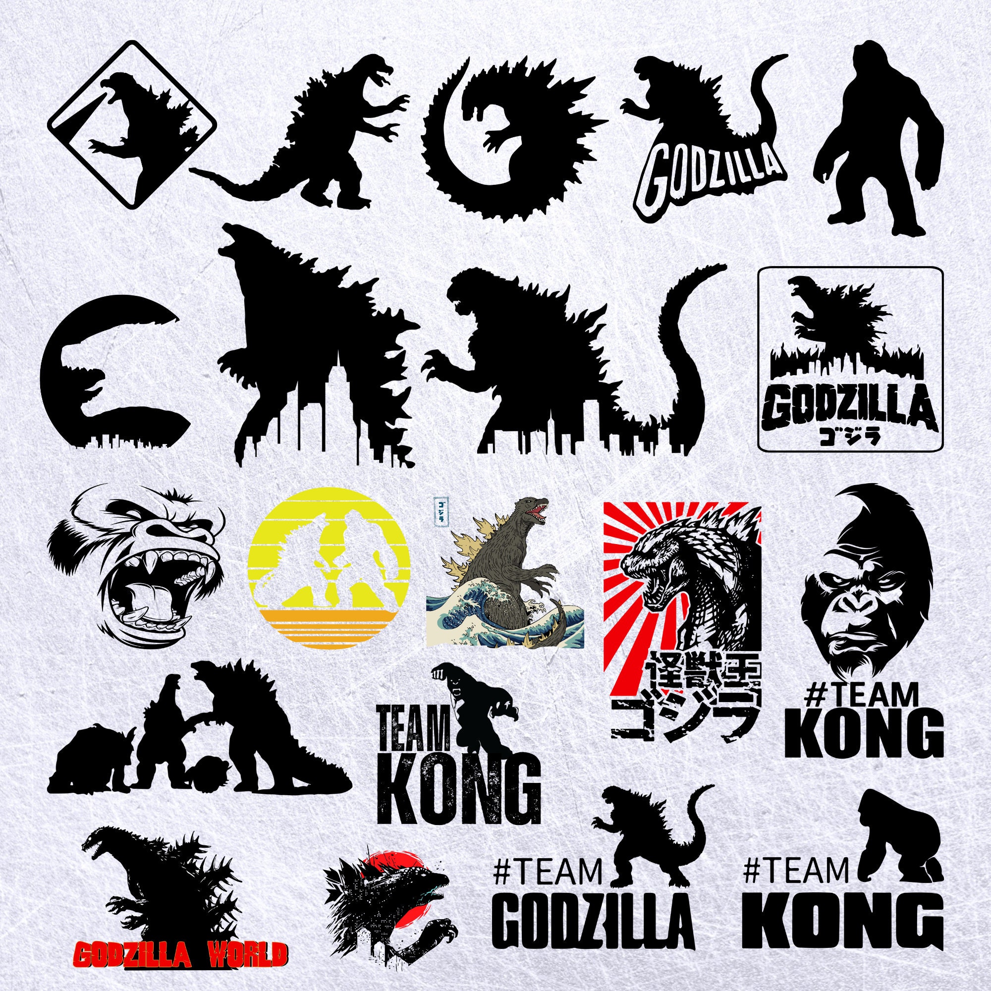 Godzilla svg Godzilla Archivo de corte Godzilla Camisa Cricut - Etsy España
