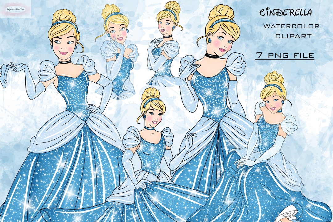 Prinses Assepoester Png Disney Dolls Cinderella Simba Blue Dress 1