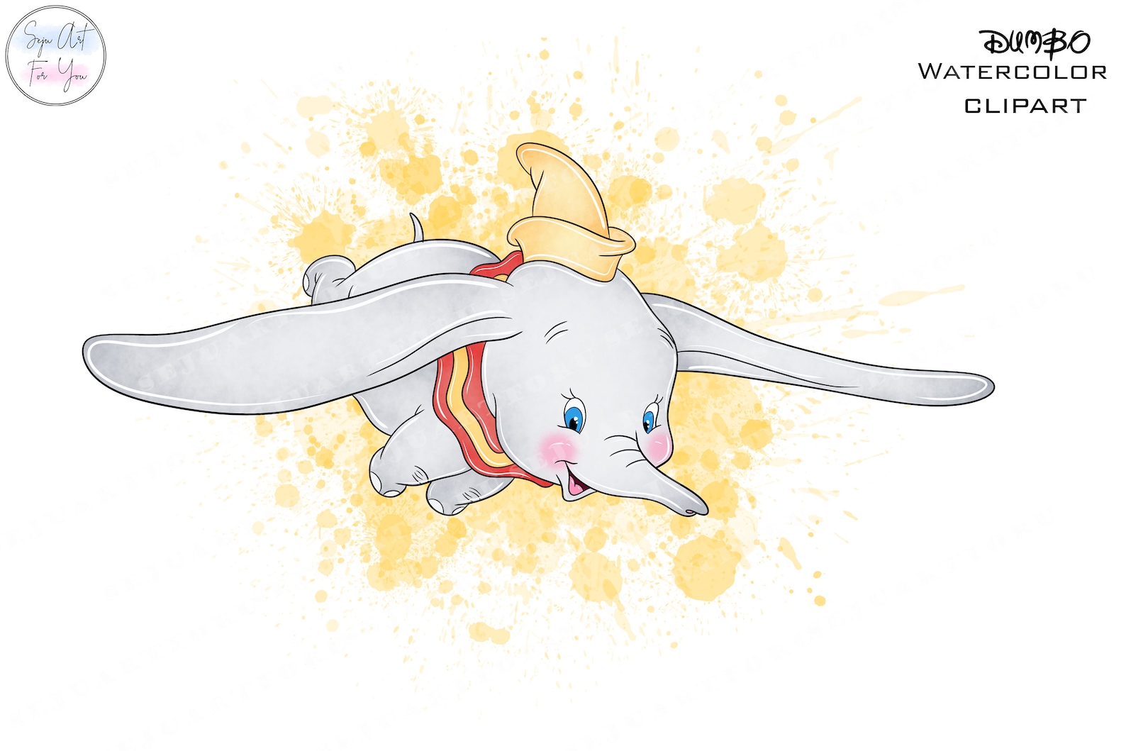 Dumbo Clipartdumbo Dumbo Png Dumbo Print Elephant Baby - Etsy