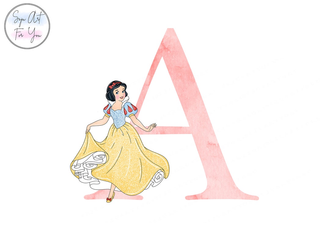 Princess Alphabet, Snow White, Snow White Alphabet, Ana, Frozen ...