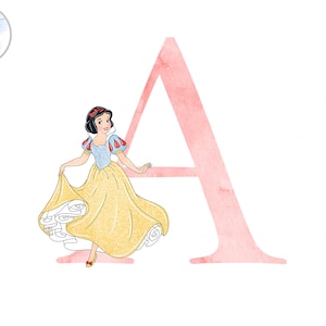 Princess Alphabet, Snow White, Snow White Alphabet, Ana, Frozen ...