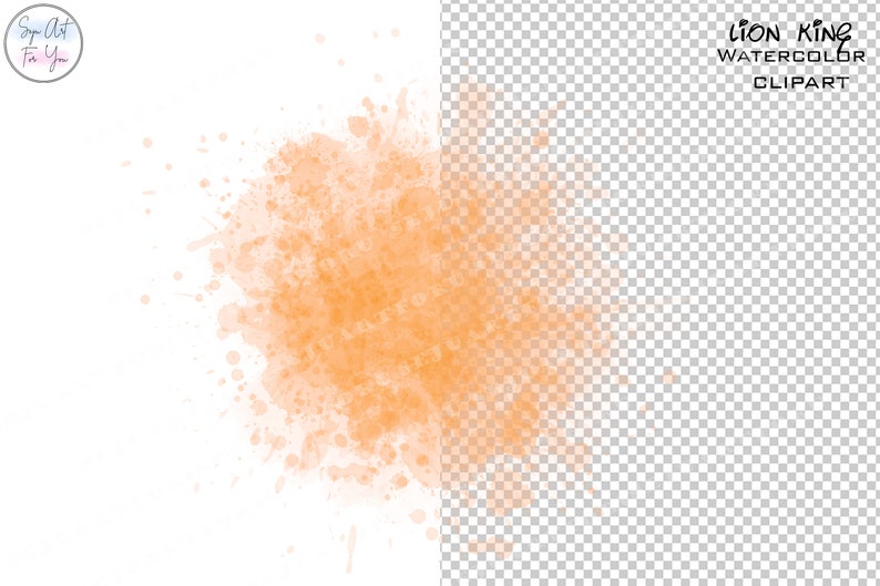 Clip art de acuarela de Scar del Rey León, Simba PNG (Descarga digital ...