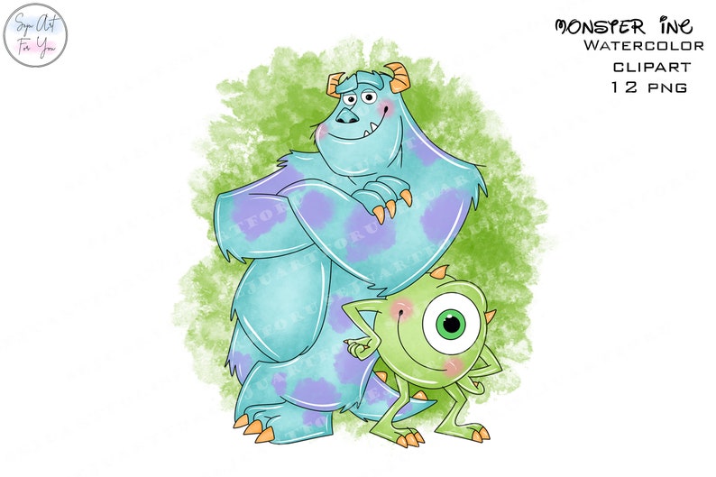 Monster Inc Clipart Monster Inc Clip Art Monster Inc - Etsy New Zealand