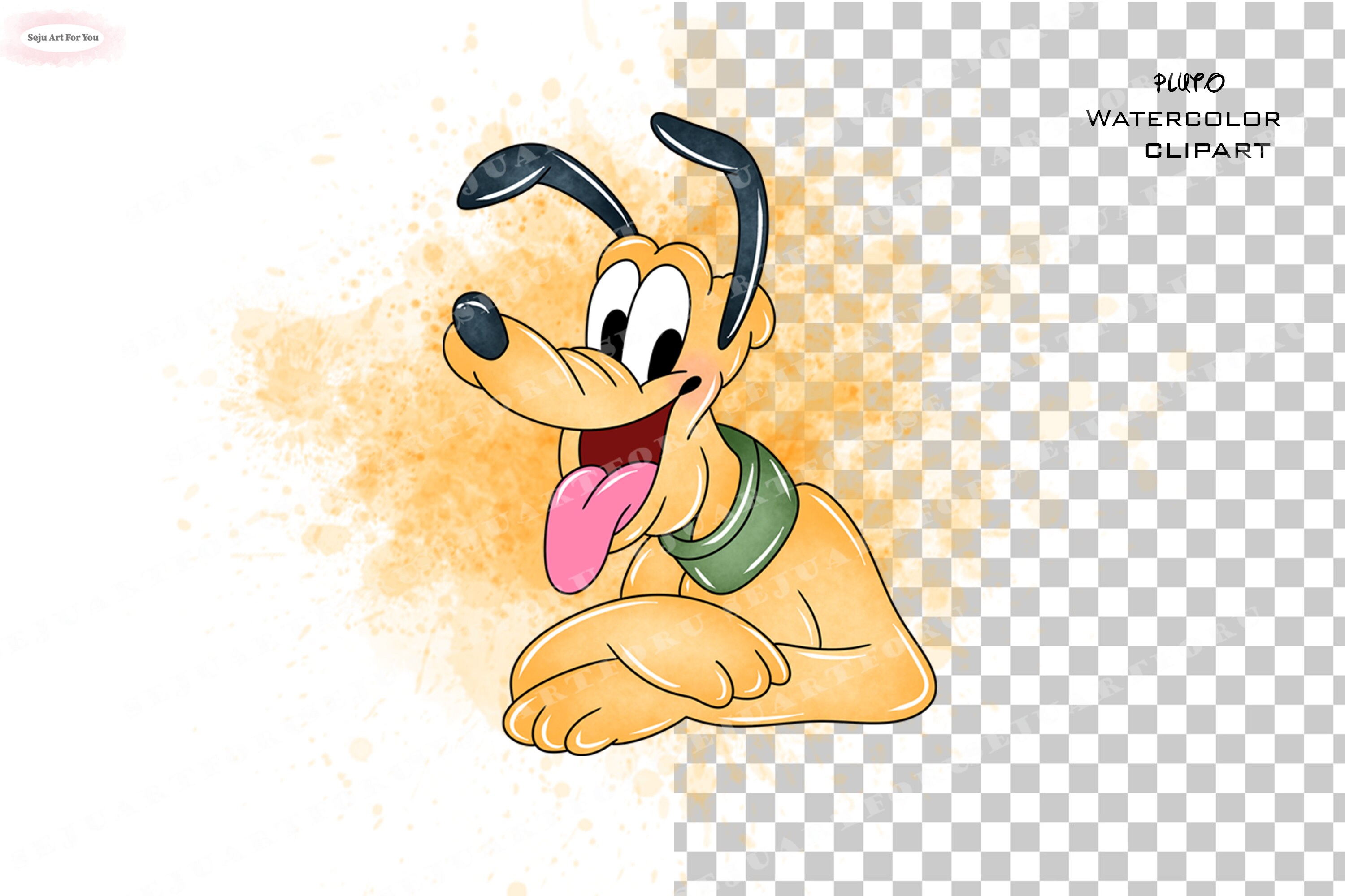 Pluto Clipart Pluto Png Pluto Watercolor Pluto Watercolor - Etsy Singapore