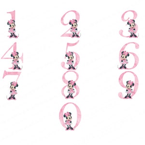 Minnie Alphabet, Watercolor Alphabet, Miinnie Watercolor Alphabet ...