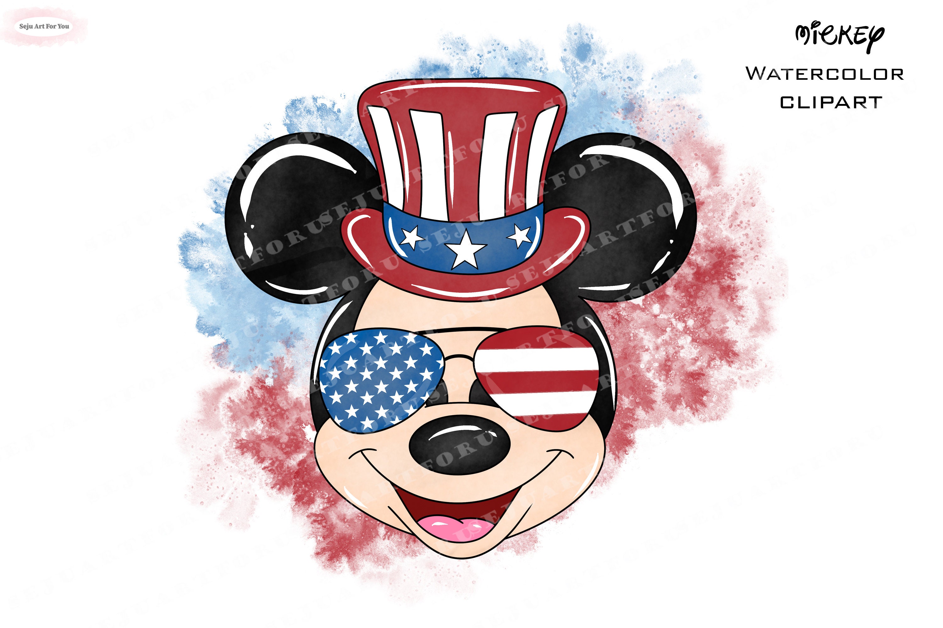 Patriotic Mickey Mouse Clip Art
