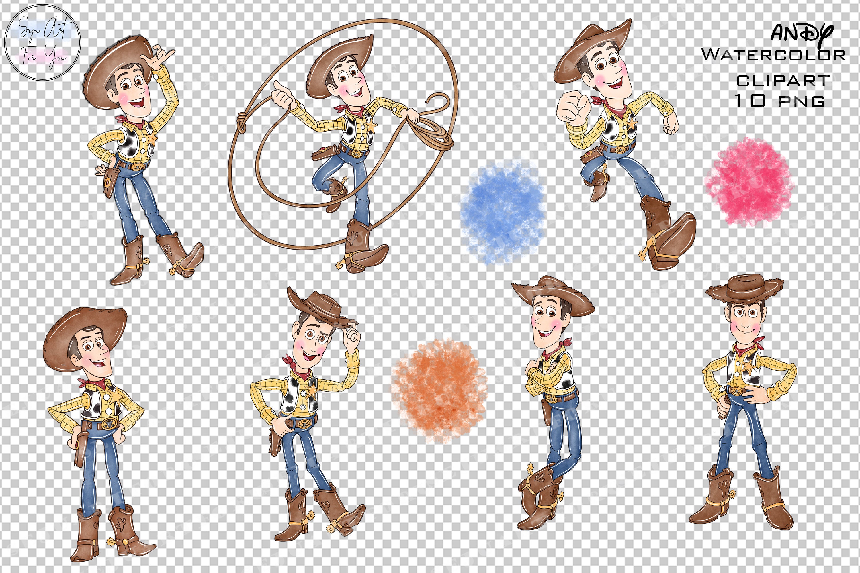 Toy Story Clipart Toy Story Watercolor Watercolor Toy Story - Etsy UK
