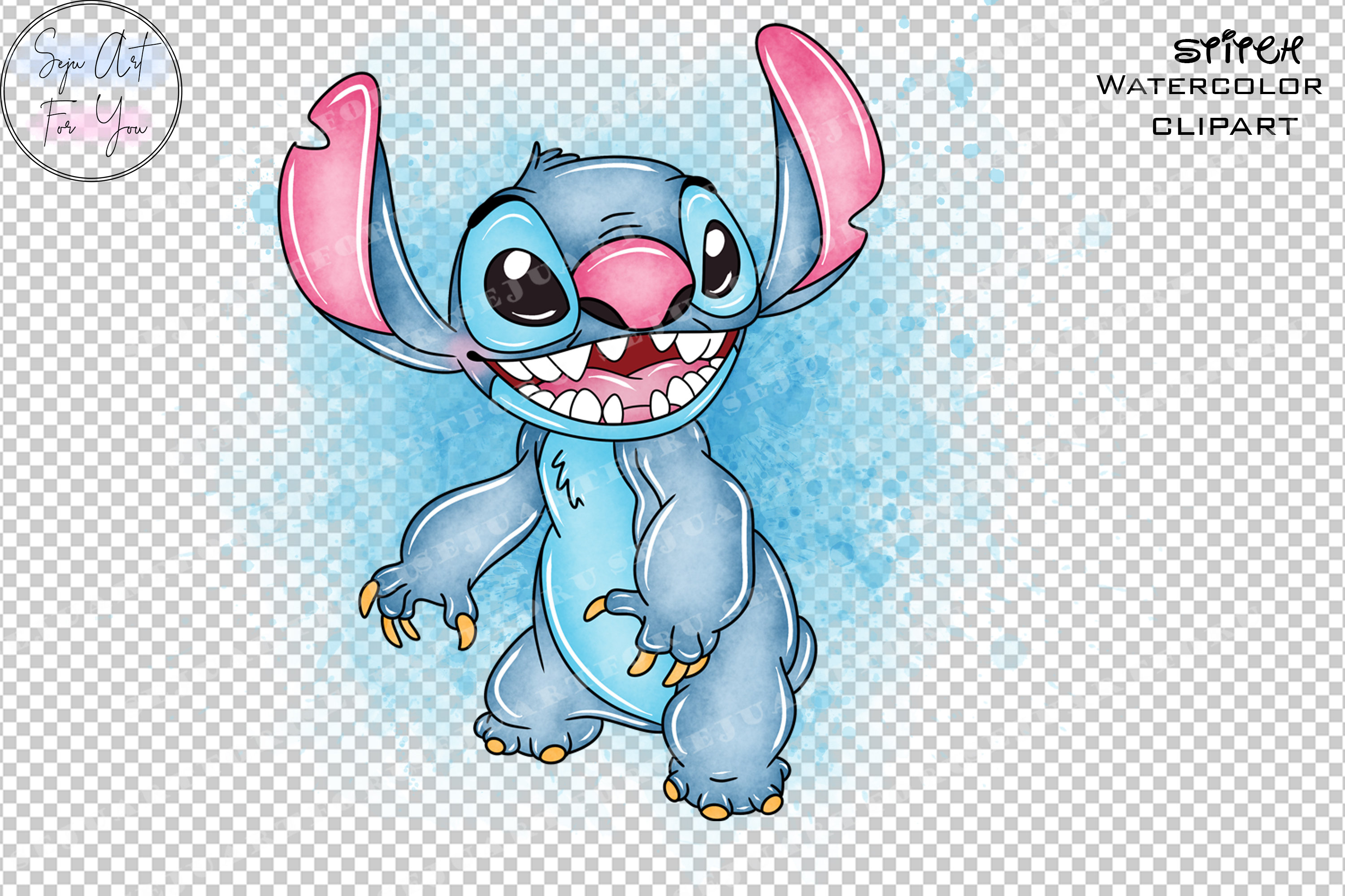 Stitch Clipartstitch Pngstitch Watercolor Stitch Clip Art - Etsy