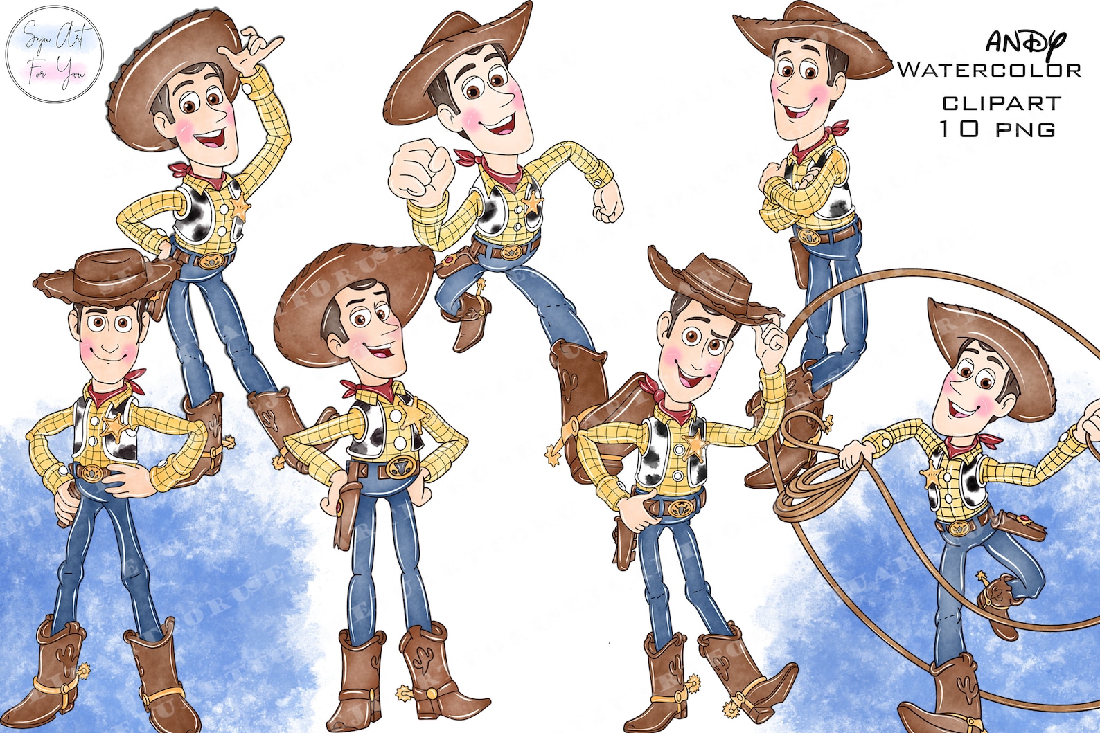 Toy Story Clipart Toy Story Watercolor Watercolor Toy Story - Etsy UK