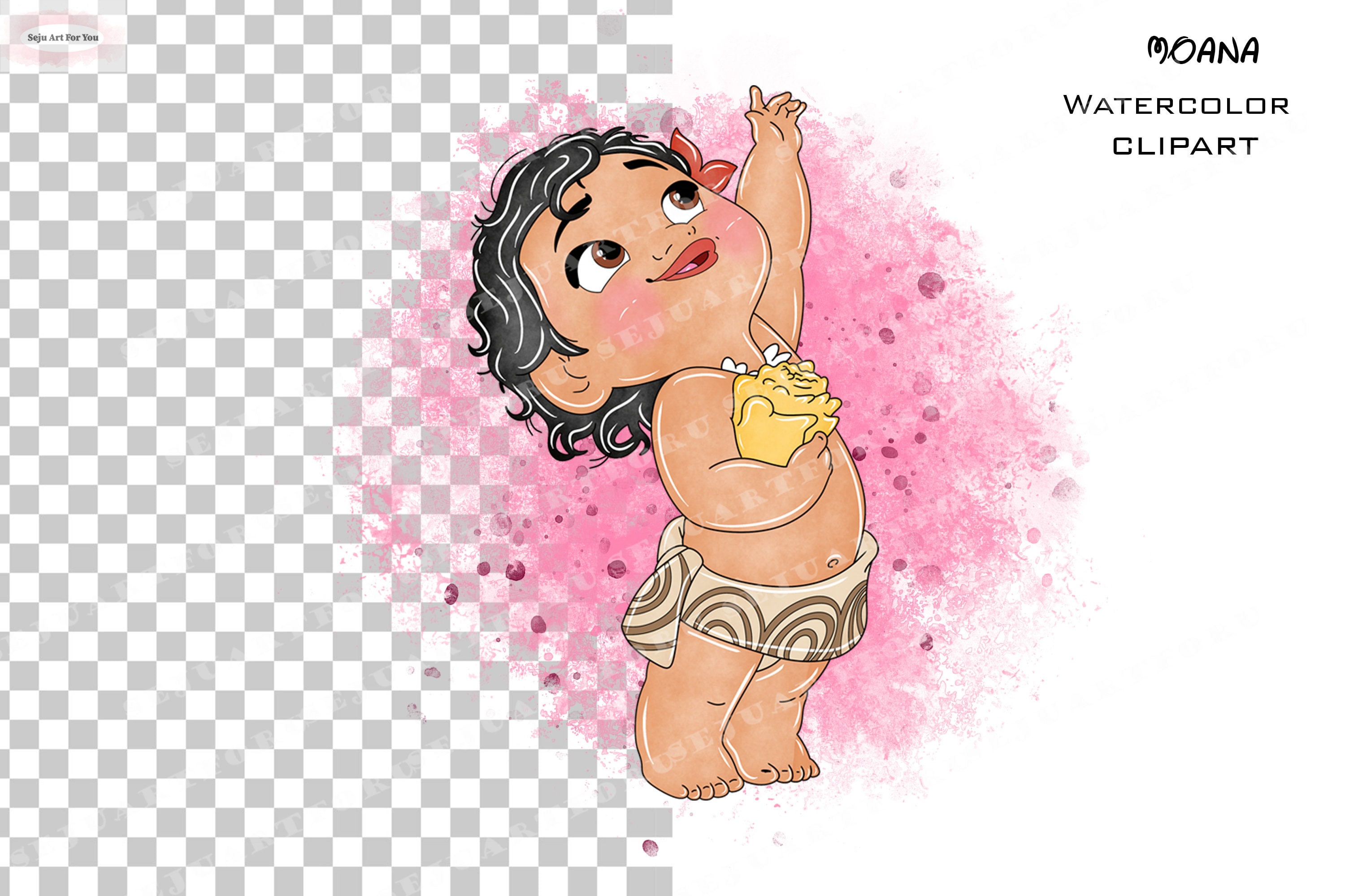 Moana Clipart Moana Princess Clip Art Watercolor Princess - Etsy Canada