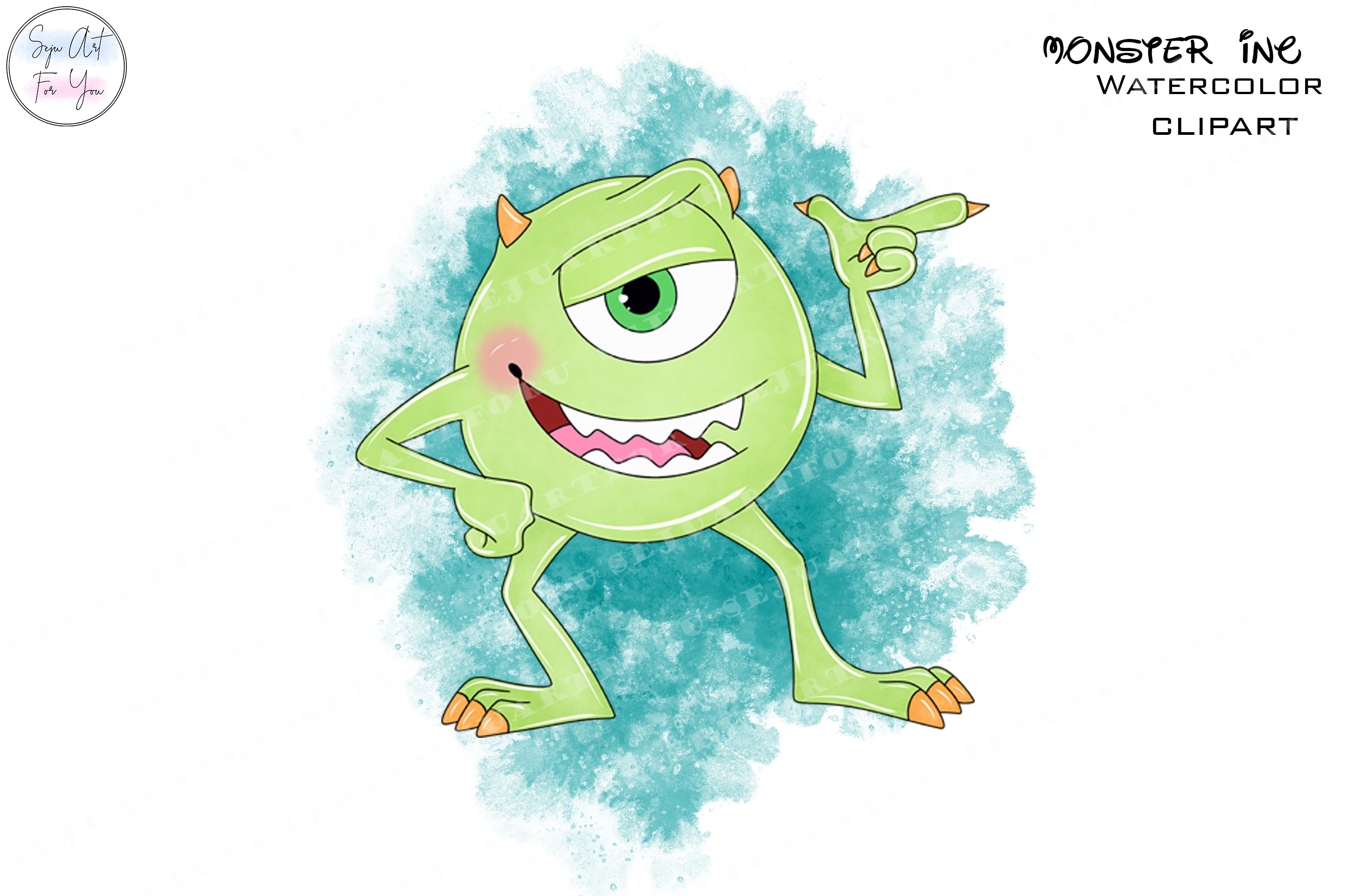 Monster Inc Clipart Monster Inc Clip Art Monster Inc - Etsy