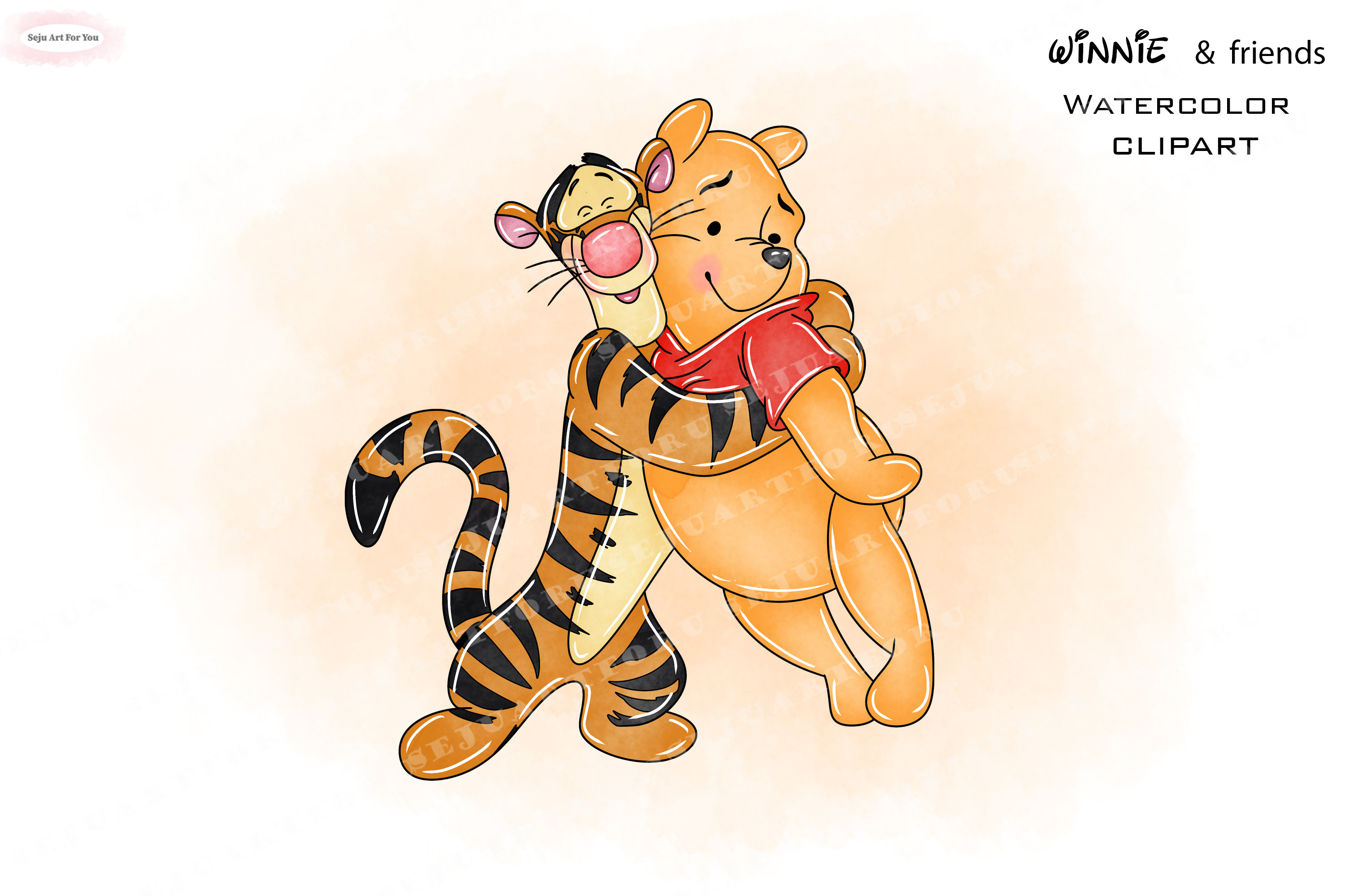 Winnie the Pooh Clipart Winnie the Pooh Clip Art Pooh - Etsy