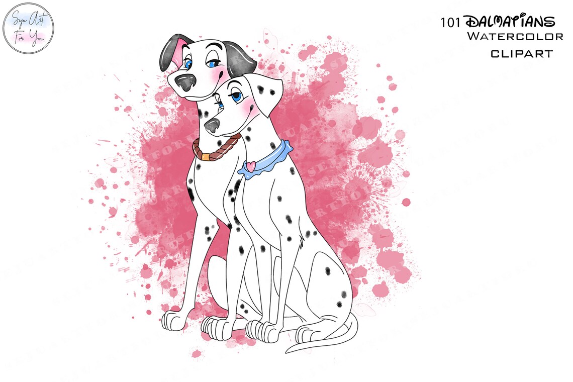 101 Dalmatians Clipart 101 Dalmatians 101 Dalmatians Png - Etsy