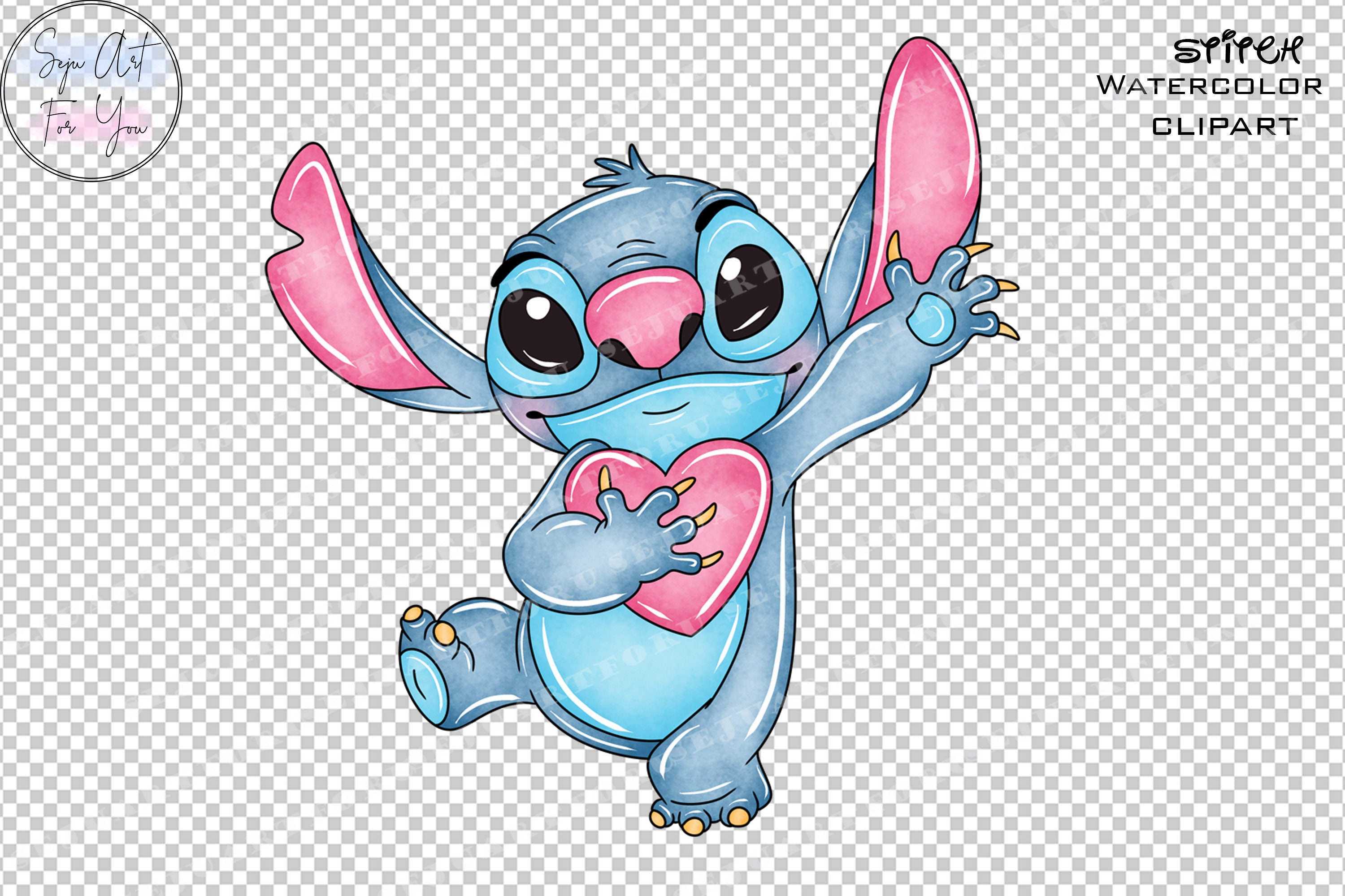 Stitch Clipartstitch Pngstitch Watercolor Stitch Clip Art - Etsy